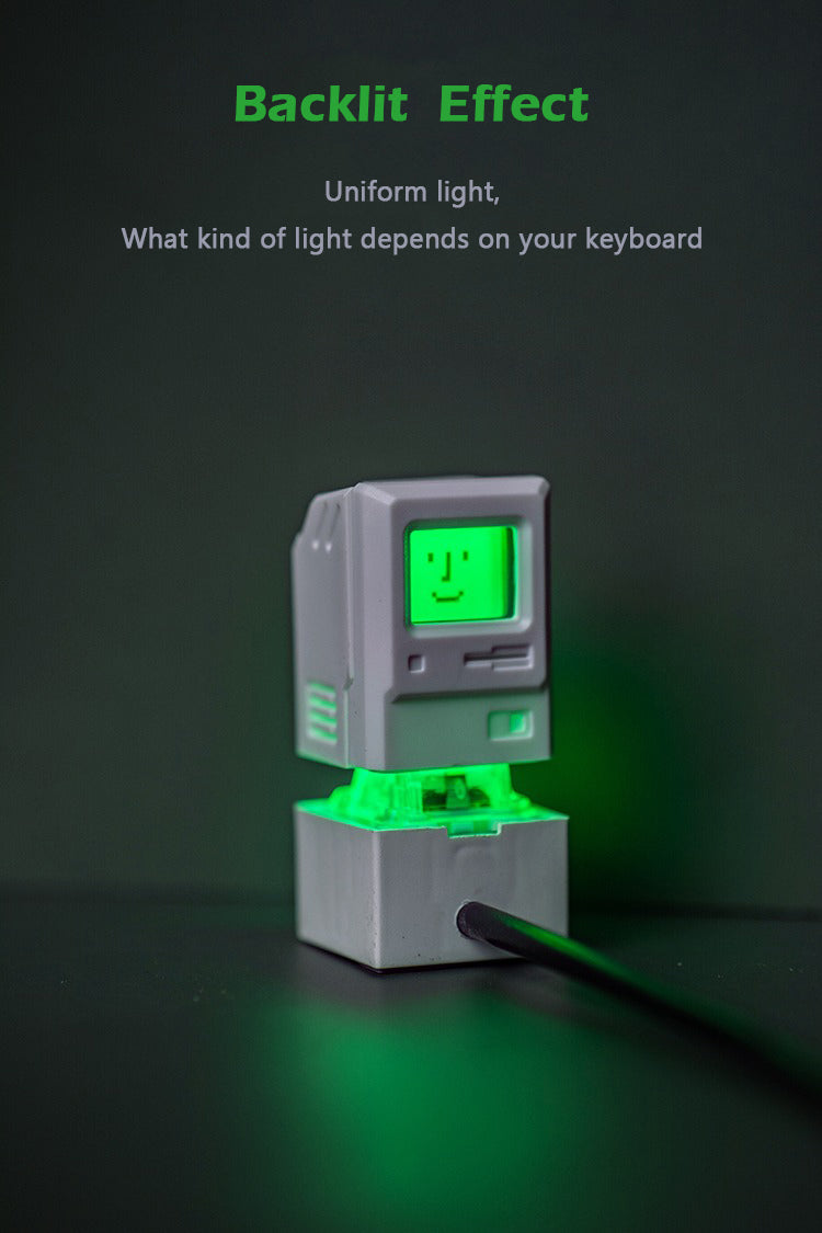 Retro Mac Esc +Tab Artisan Keycap Combo 3 Colors – CuriosityCaps