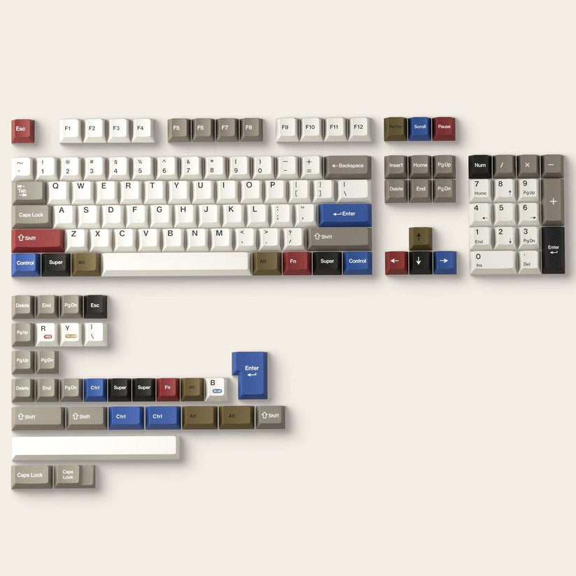 RETRO 100 PALETTE Cherry Profile Dye-Sub PBT Keycaps – CuriosityCaps