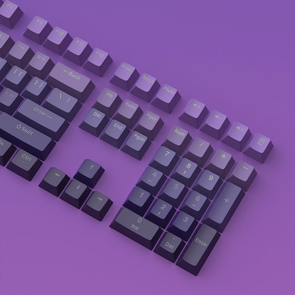 Violet Shade Top Backlit OEM Doubleshot PBT Keycaps – CuriosityCaps