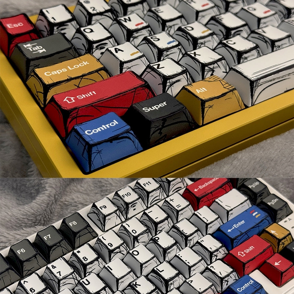 COMIC Manga V2 Cherry PBT Keycaps – CuriosityCaps