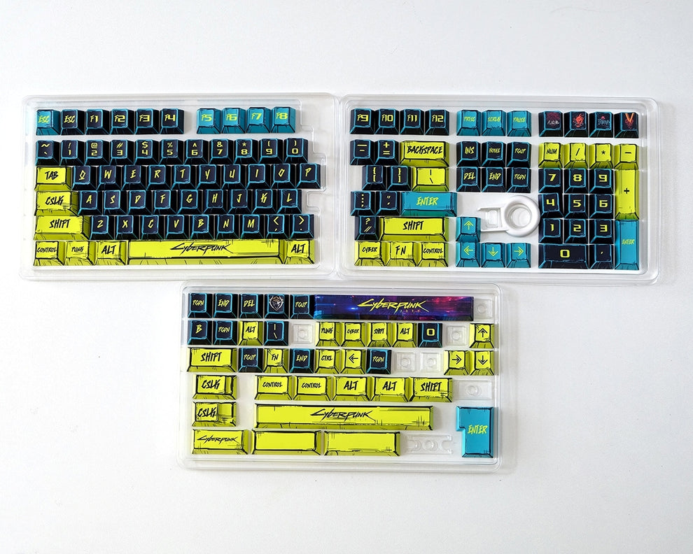 Cyberpunk Comic Style Cherry PBT Keycaps – CuriosityCaps