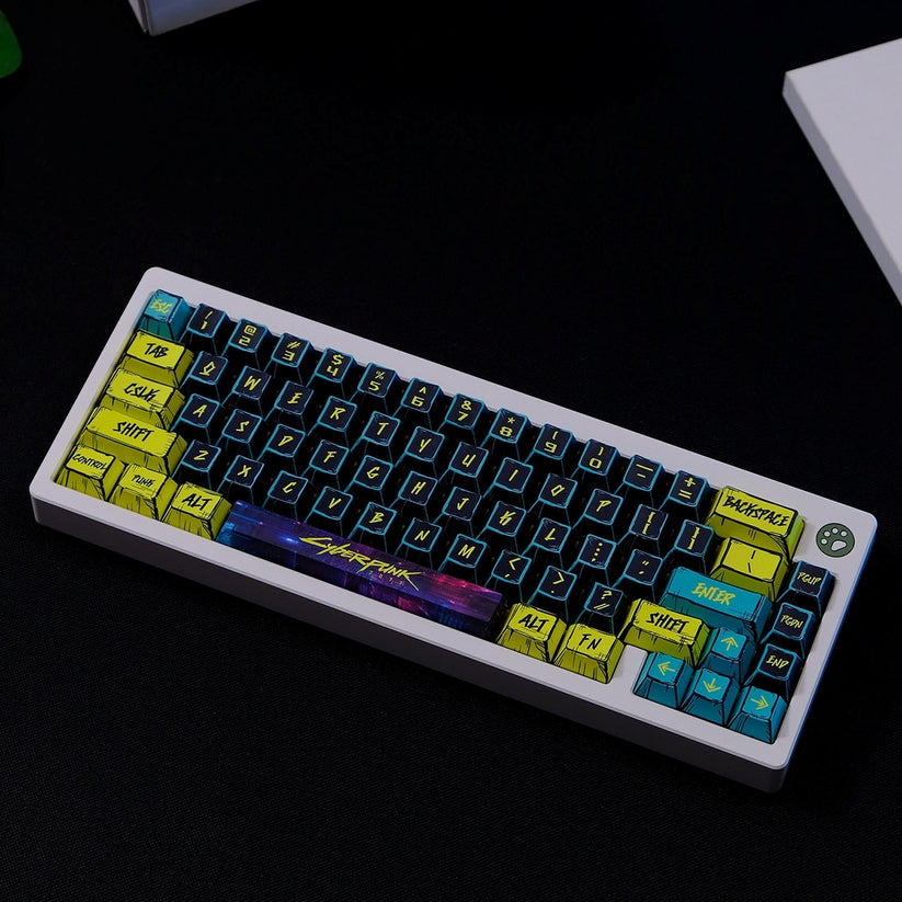Cyberpunk Comic Style Cherry PBT Keycaps – CuriosityCaps
