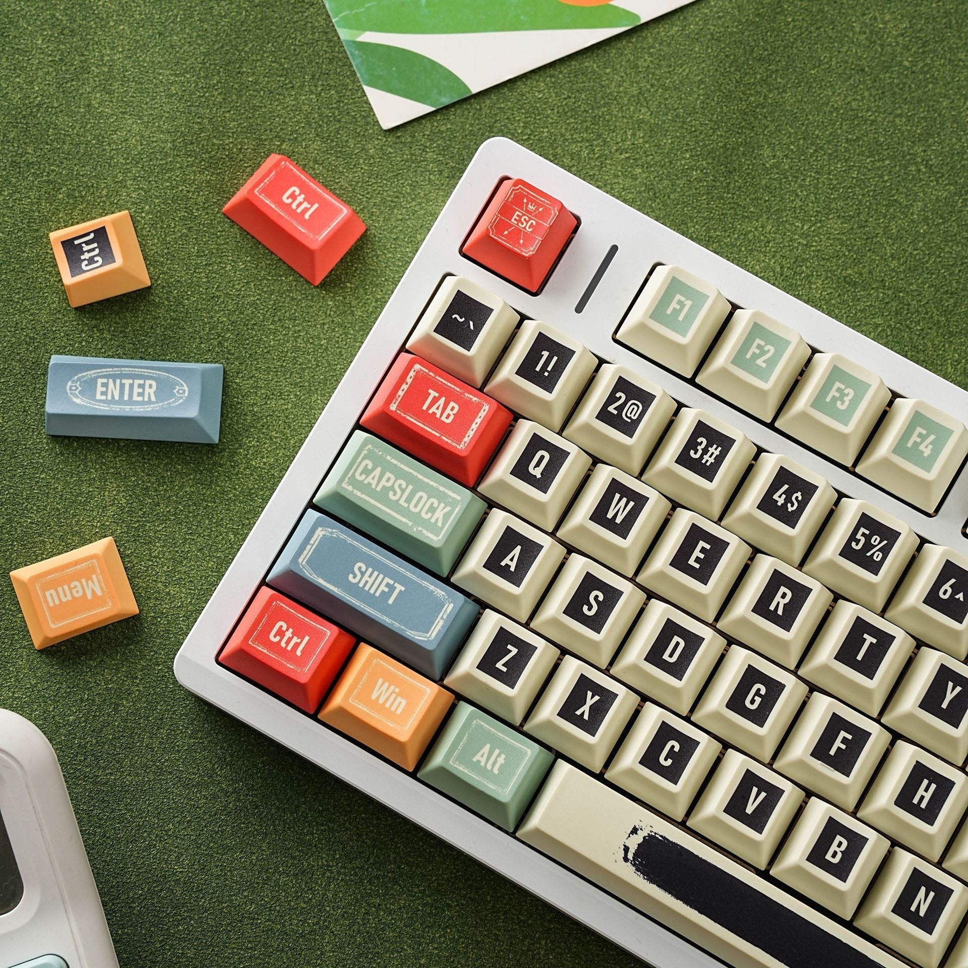 Retro R1 Cherry 1.7mm Thick PBT Keycaps – CuriosityCaps