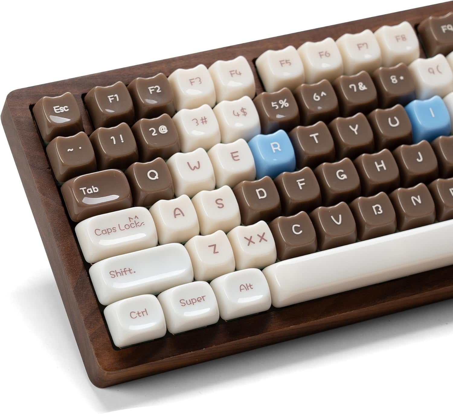 Jade Siamese Cat MAO Keycaps – CuriosityCaps