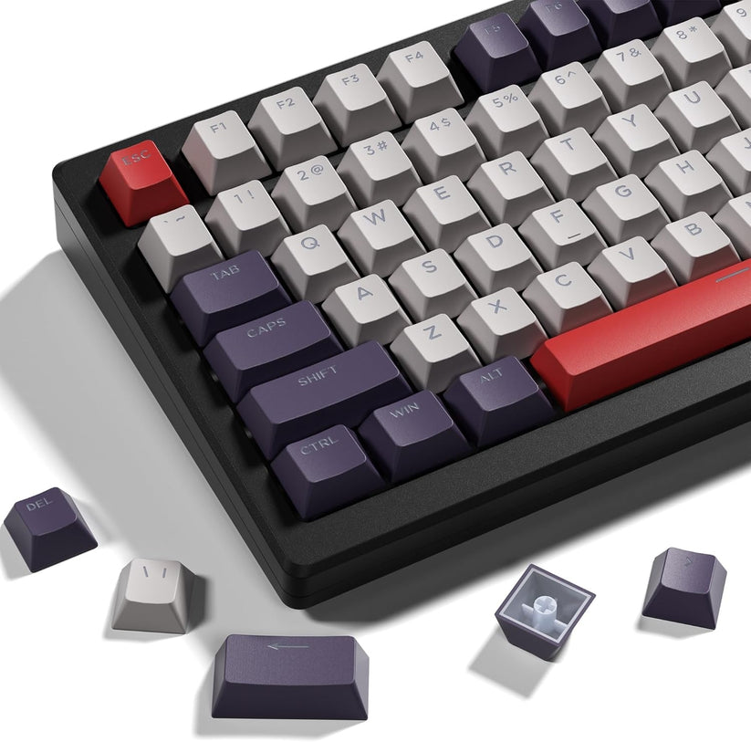 Vintage Red Top Backlit Cherry PBT Keycaps – CuriosityCaps