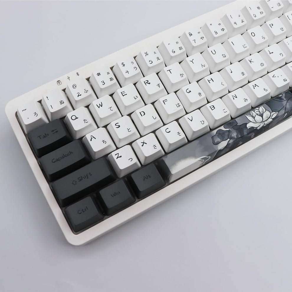 Night Lotus Premium Japanese Pbt Keycaps – CuriosityCaps