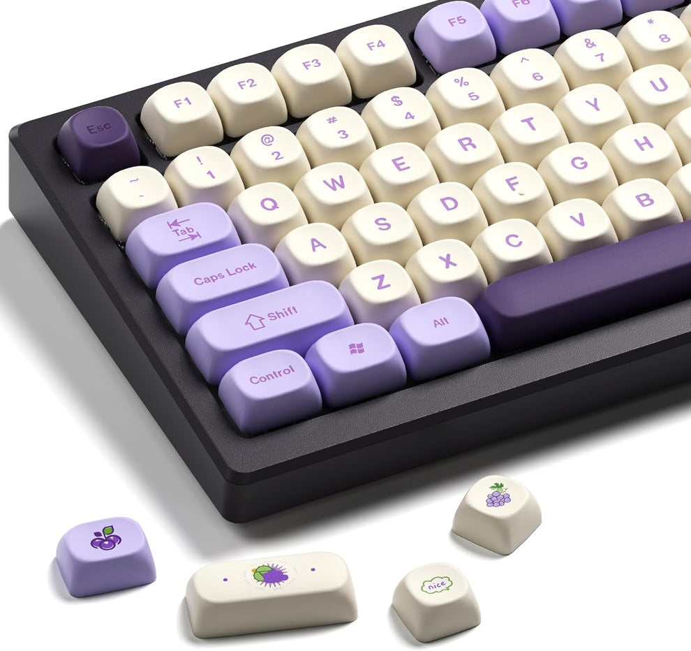 Purple grapes MOA Profile Dye-Sub PBT Keycap Set – CuriosityCaps