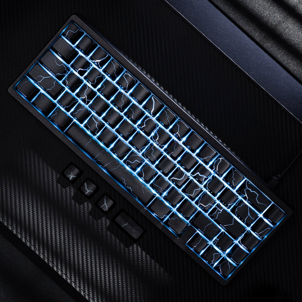 PREMIUM Lightning Pattern IMD TECH Side Backlit Stealth Keycaps ...