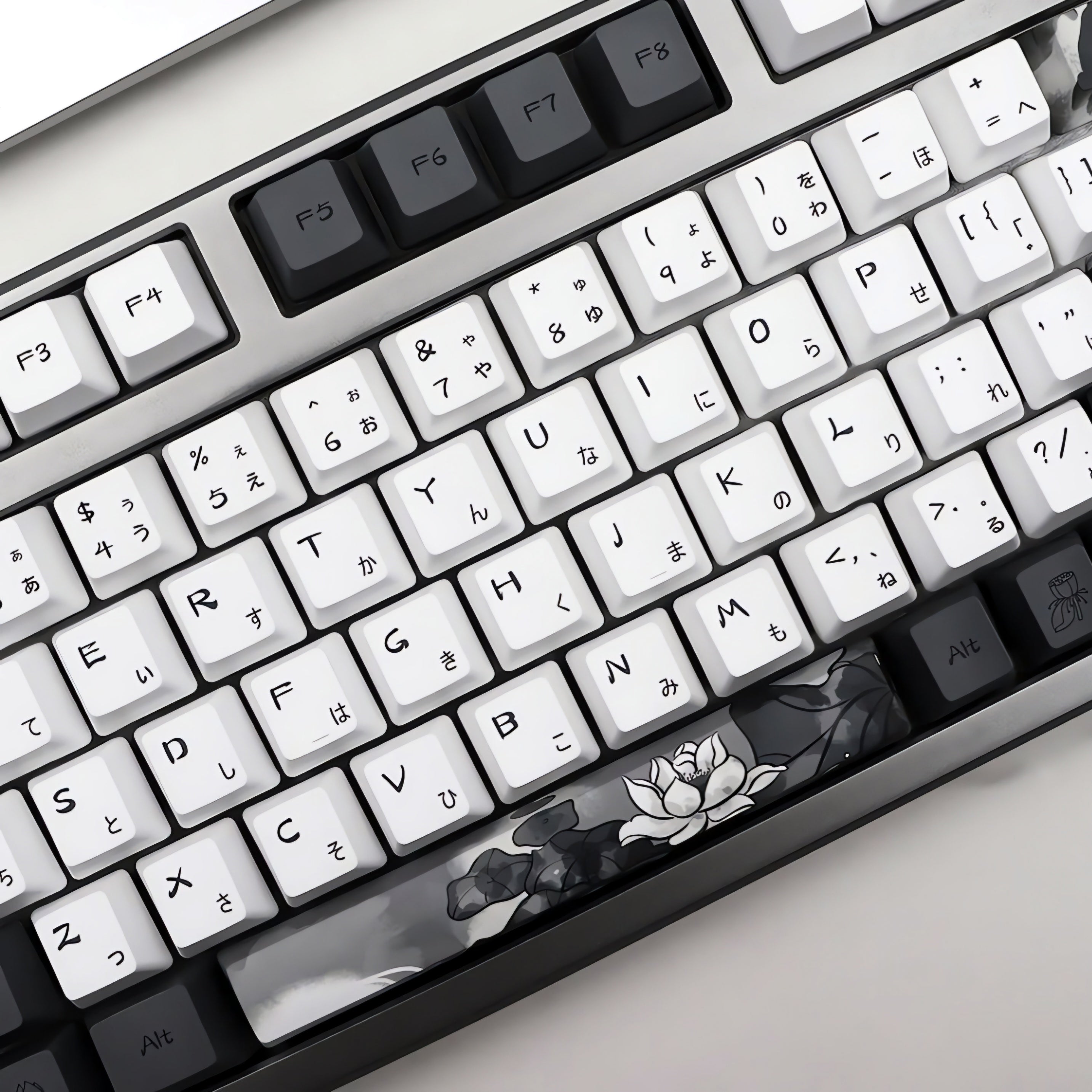 Night Lotus Premium Japanese Pbt Keycaps – CuriosityCaps