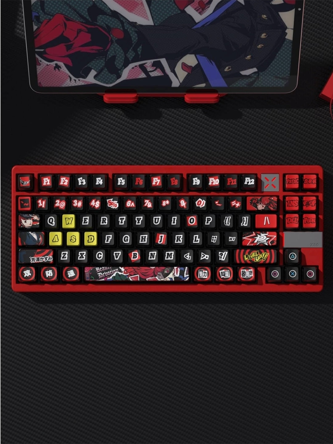 Persona 5 Royal Kasumi Yoshizawa PBT-PC OEM Bottom Backlit Pudding Key ...