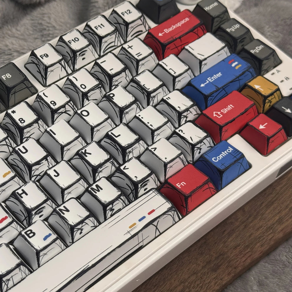 COMIC Manga V2 Cherry PBT Keycaps – CuriosityCaps