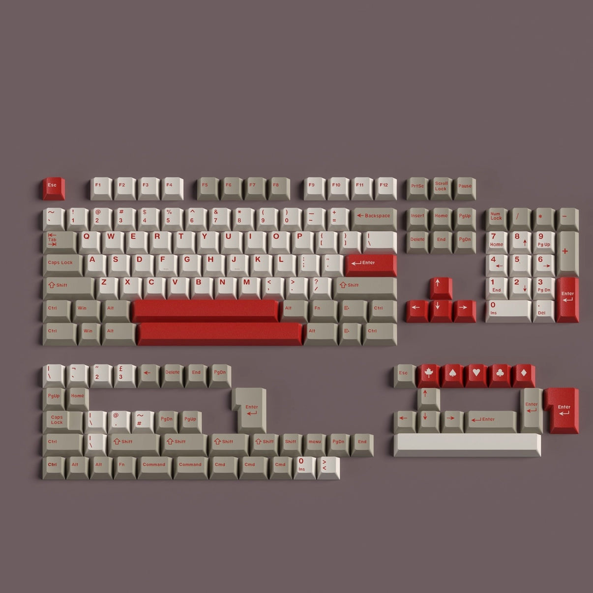 Retro Red Quality Cherry Doubleshot Keycaps – CuriosityCaps