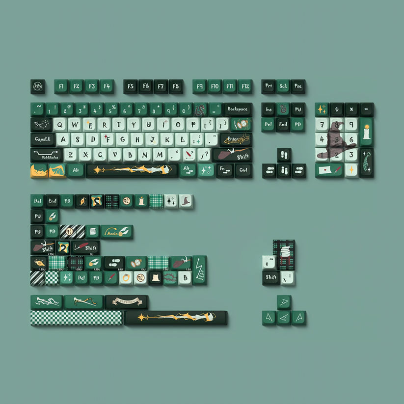 Harry Potter Slytherin Extended Cherry PBT Keycaps – CuriosityCaps