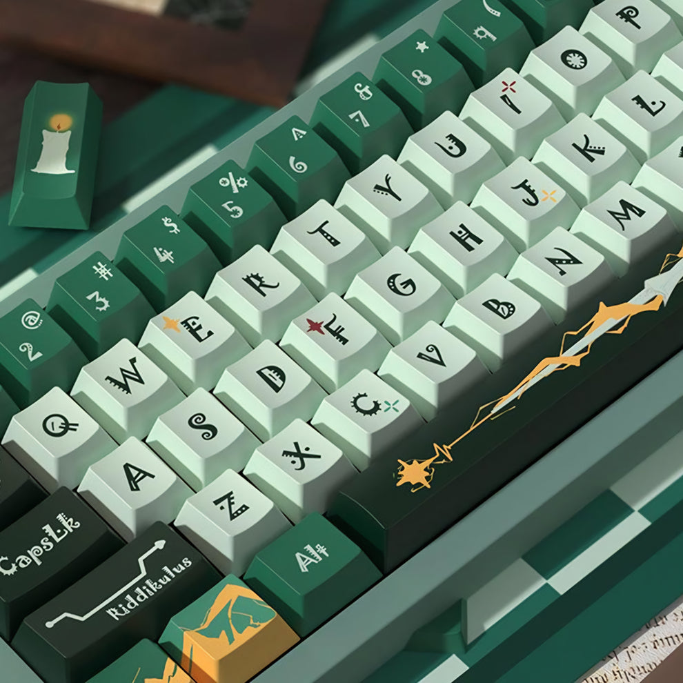 Harry Potter Slytherin Extended Cherry PBT Keycaps – CuriosityCaps