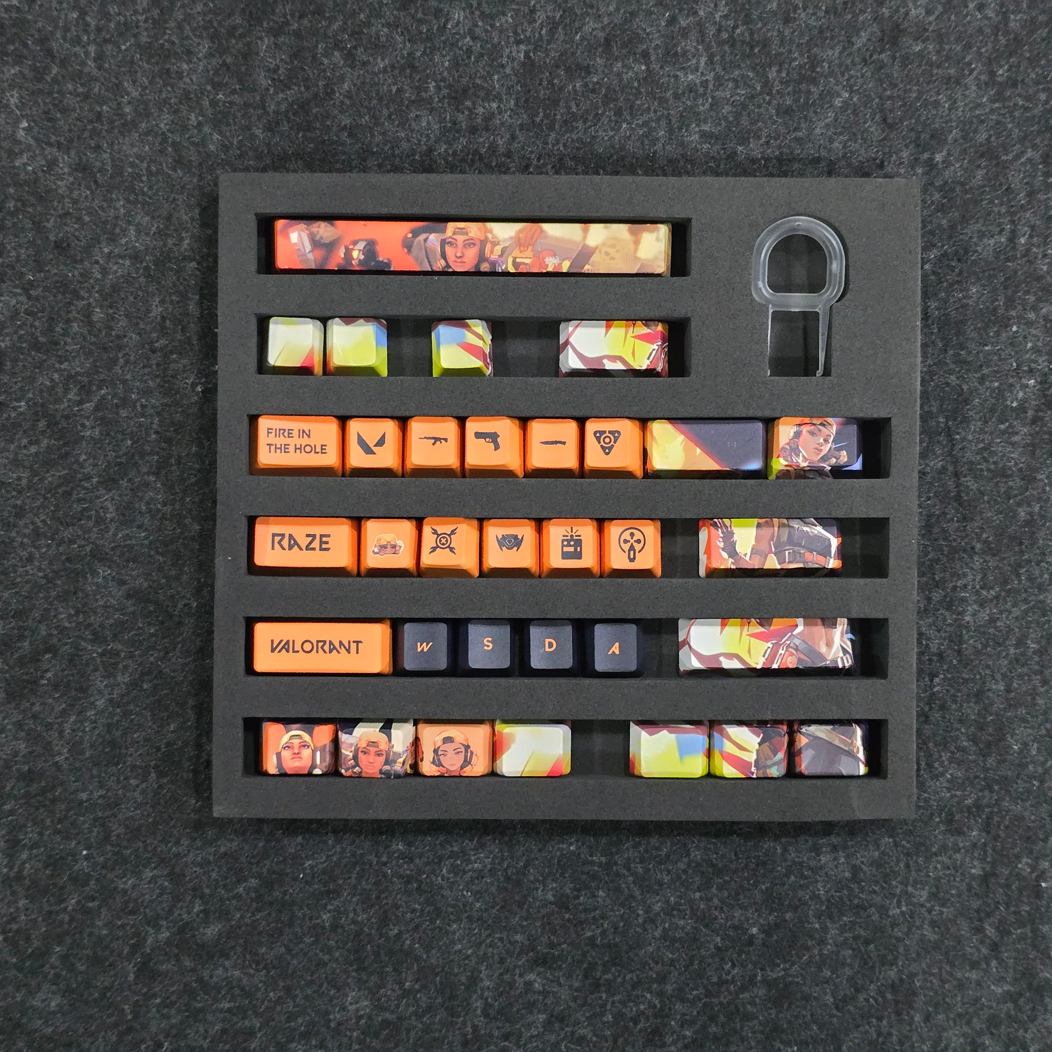Valorant RAZE Special Edition High Quality Keycaps 33 Keys – CuriosityCaps