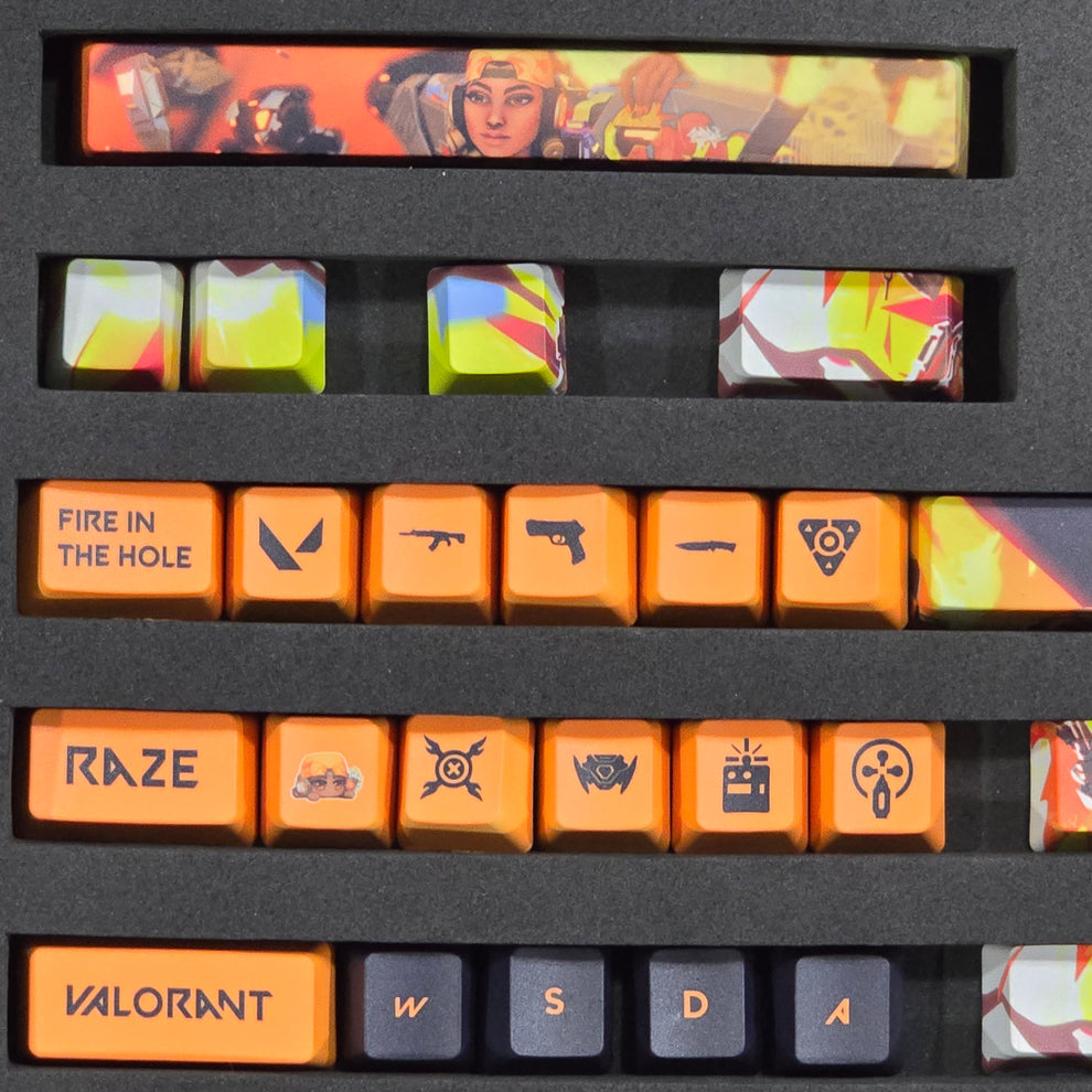 RAZE Valorant Special Edition High Quality Keycaps 33 Keys – CuriosityCaps