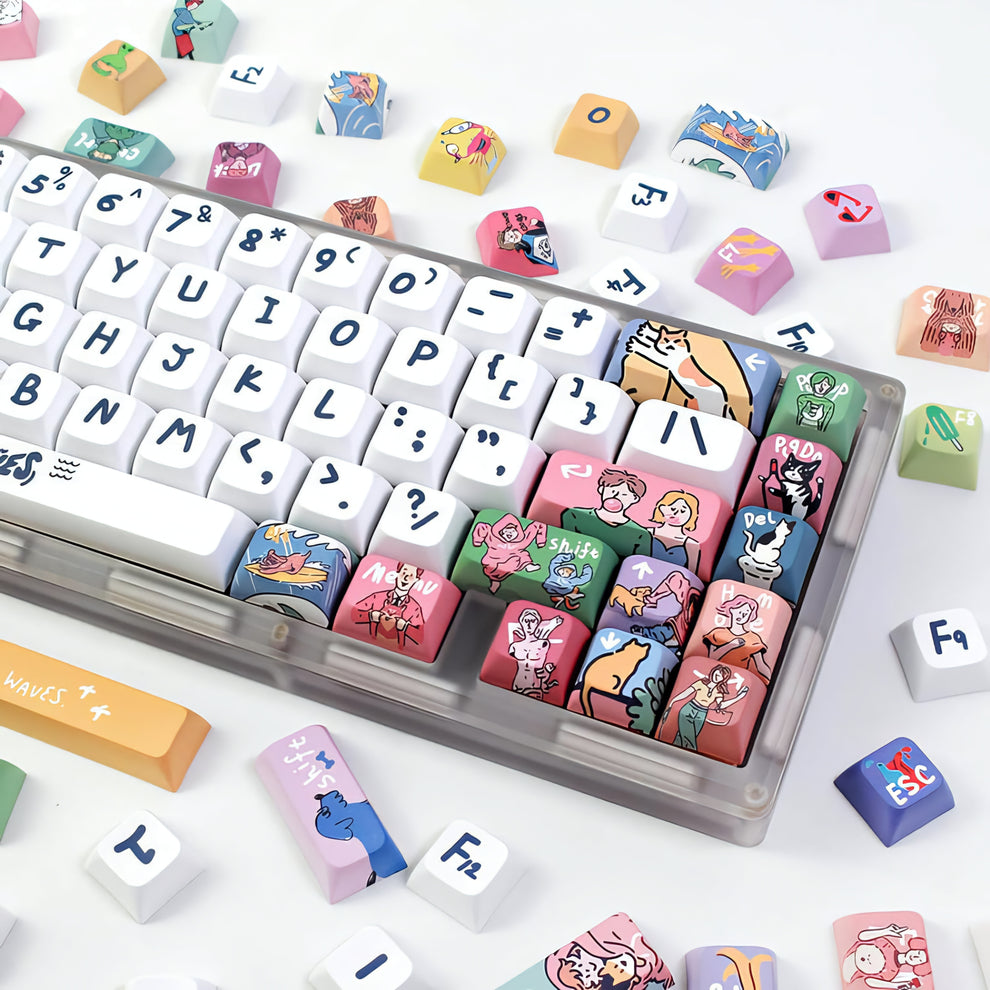Spray XDA/MOA PBT Keycaps V2 – CuriosityCaps