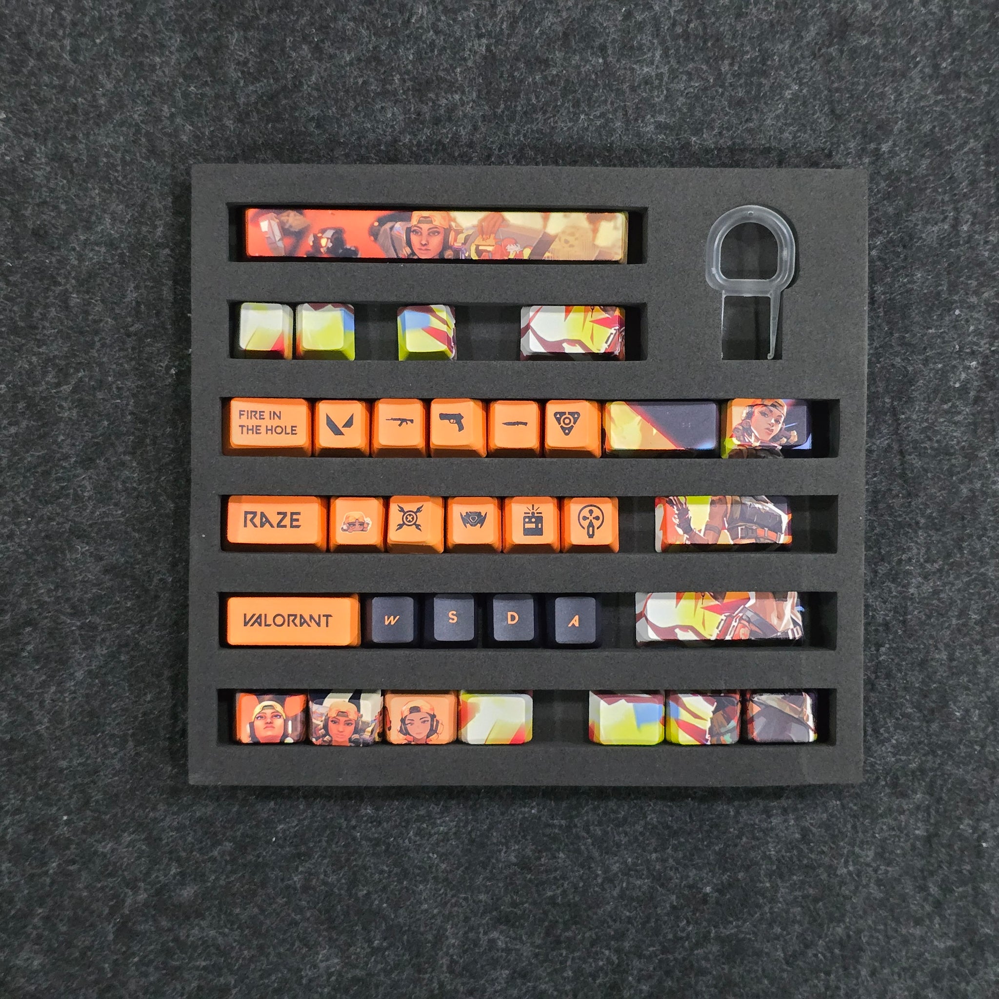 Valorant RAZE Special Edition High Quality Keycaps 33 Keys – CuriosityCaps