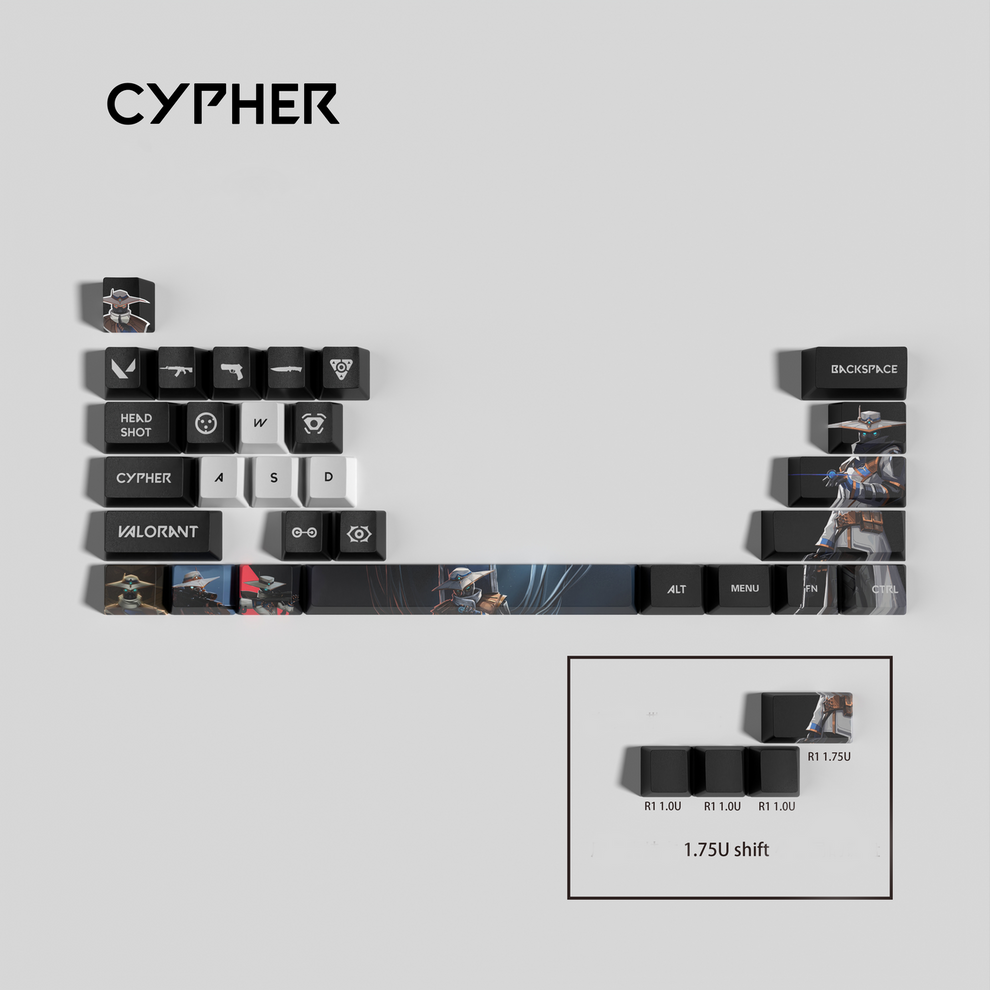 Cypher Valorant Special Edition High Quality Keycaps 33 Keys ...