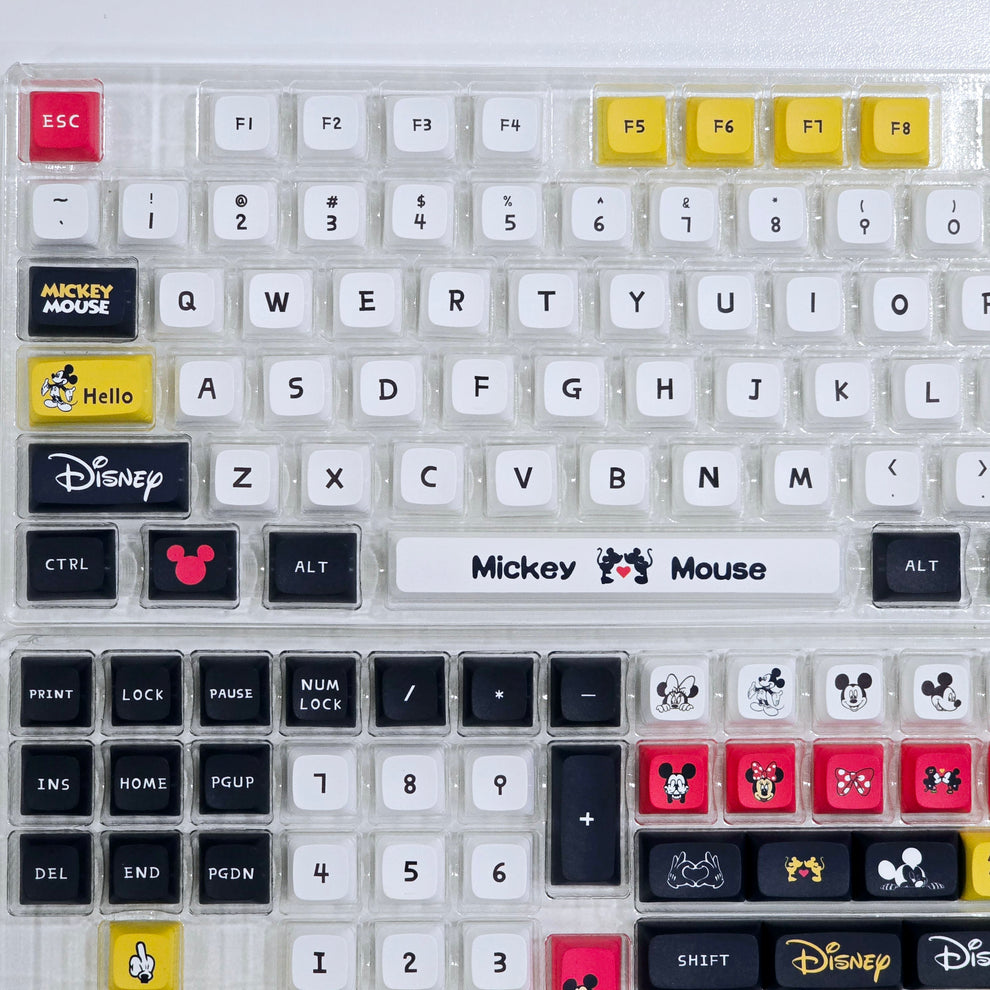 Mickey Mouse XDA PBT Keycaps – CuriosityCaps