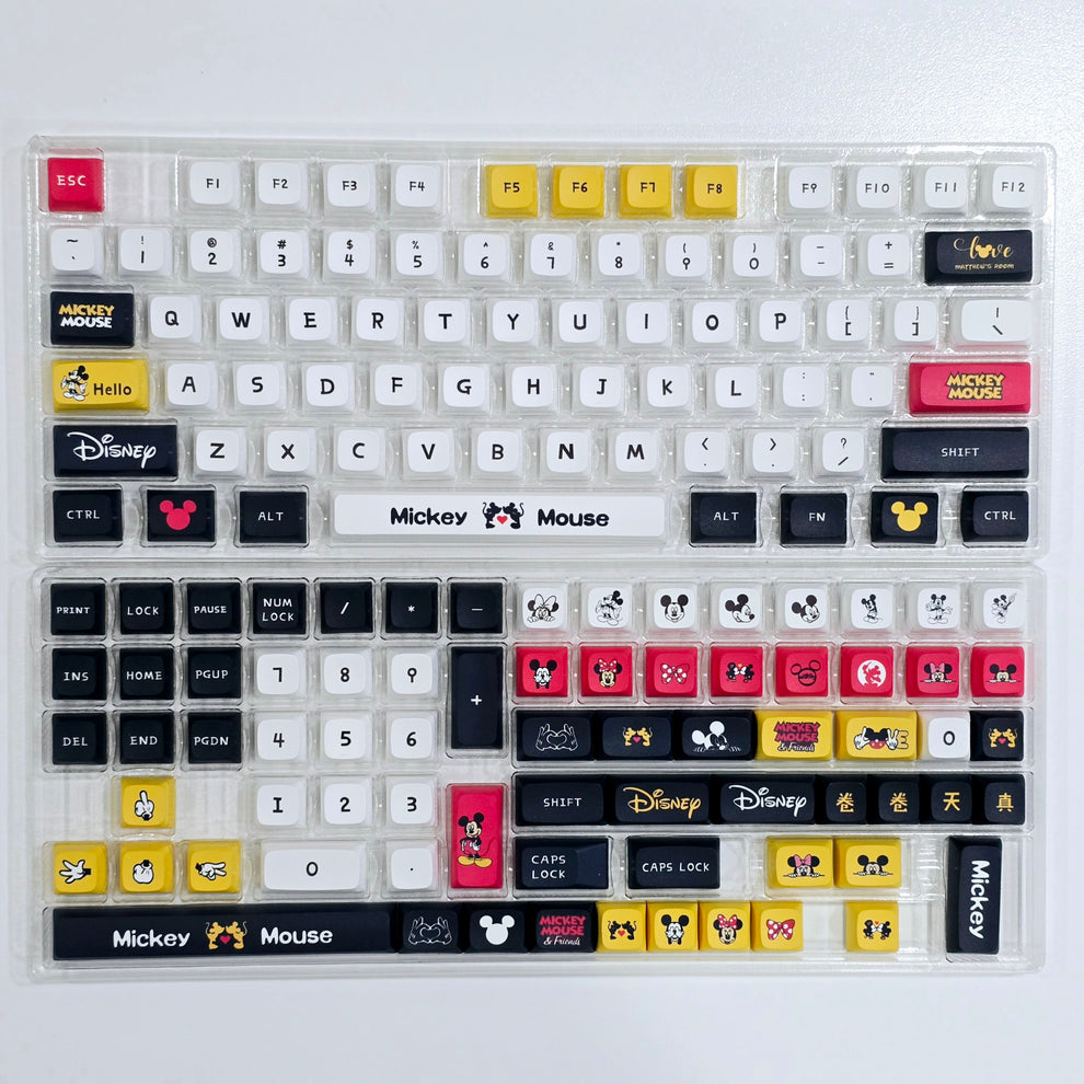 Mickey Mouse XDA PBT Keycaps – CuriosityCaps