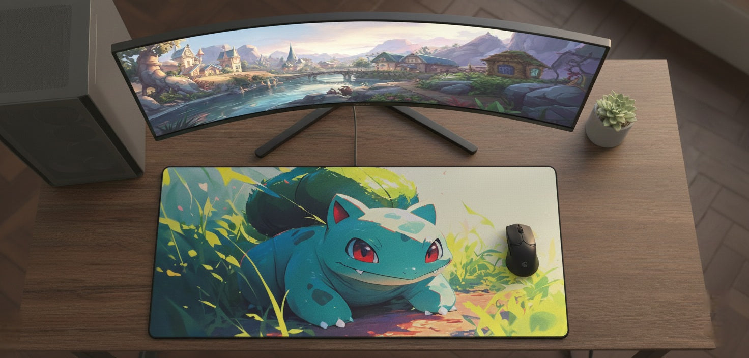 Bulba Bloom Pokemon Premium Control Surface XXL Deskmat – CuriosityCaps