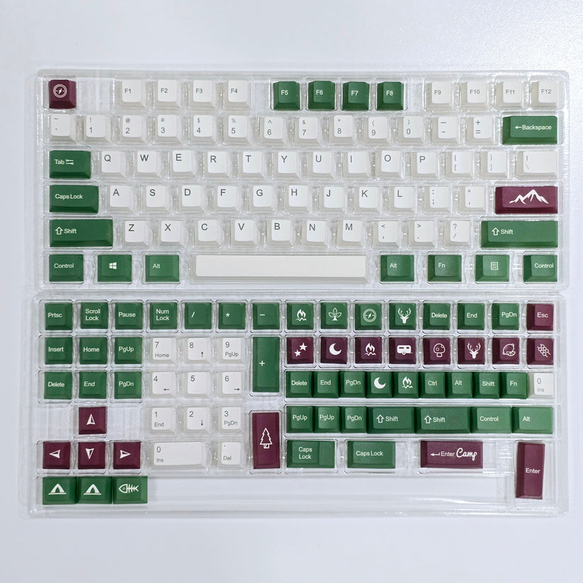 Camping Cherry PBT Clone Keycaps – CuriosityCaps